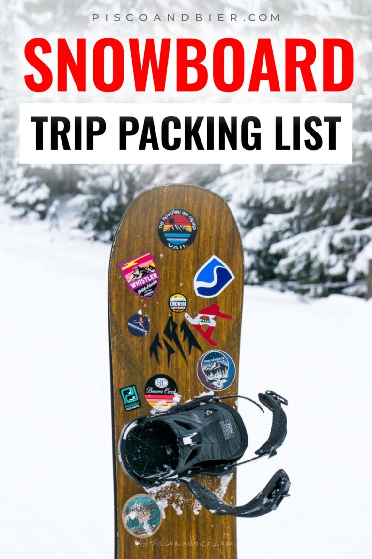 Snowboard Trip Packing List Essentials - What To Wear Snowboarding?